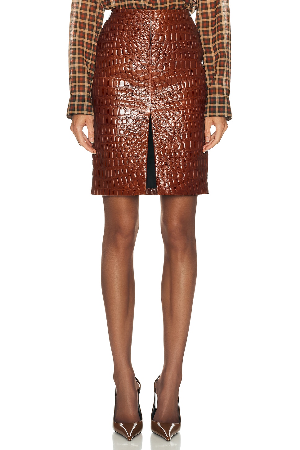 SAINT LAURENT Saint Laurent Mini Leather Skirt